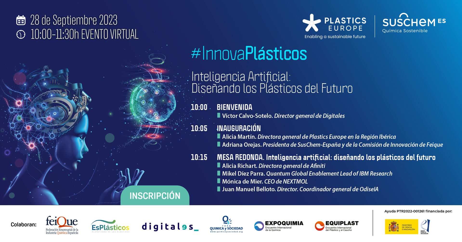 Inteligencia Artificial, plásticos y química, protagonistas de la VI edición de #InnovaPlásticos ...